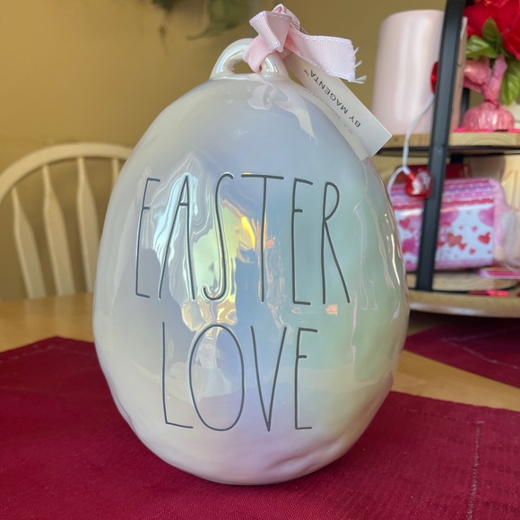 Rae Dunn | Accents | Nwt Rae Dunn Easter Love Iridescent Egg | Poshmark